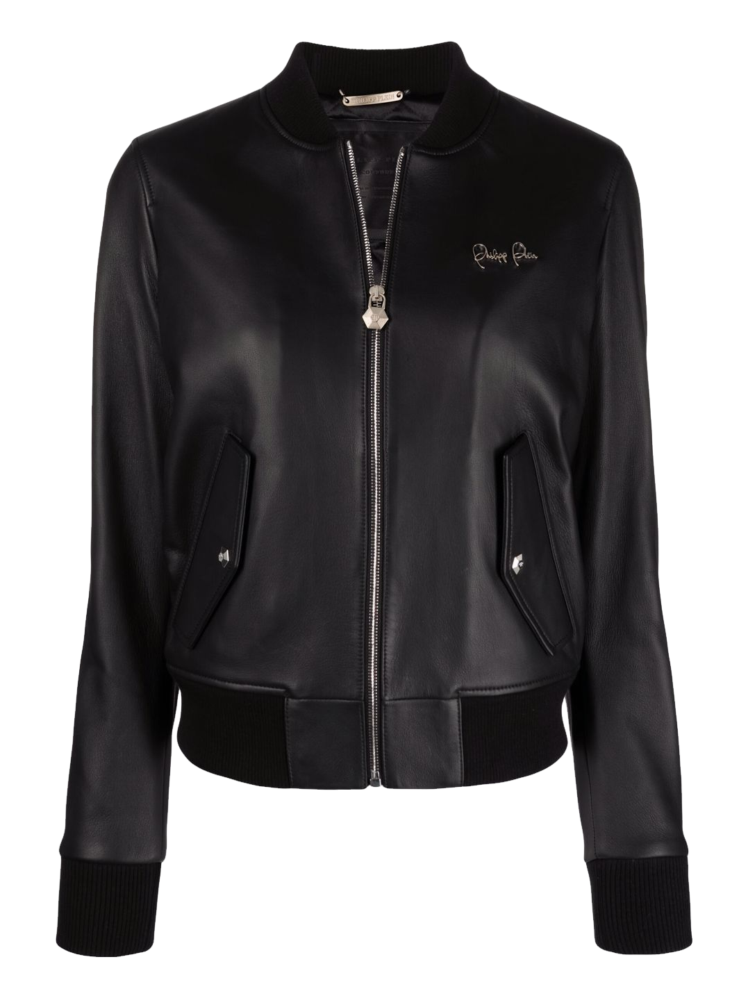 PHILIPP PLEIN Philipp Plein Leather Bomber Jacket