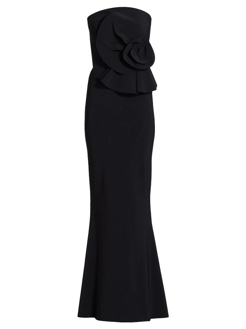 CHIARA BONI LA PETITE ROBE hebe strapless ruffle gown