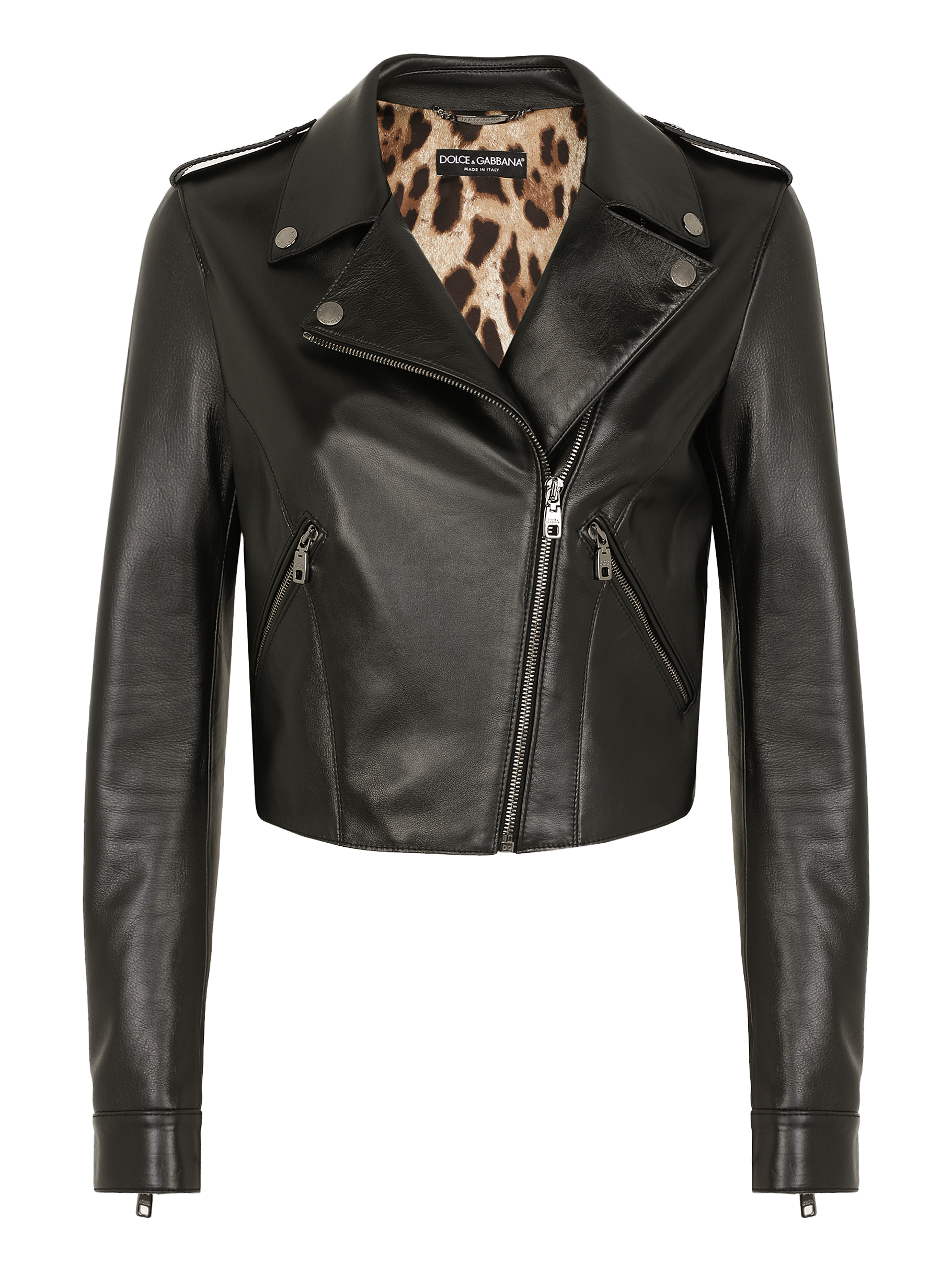 DOLCE & GABBANA Dolce & Gabbana Leather Biker Jacket