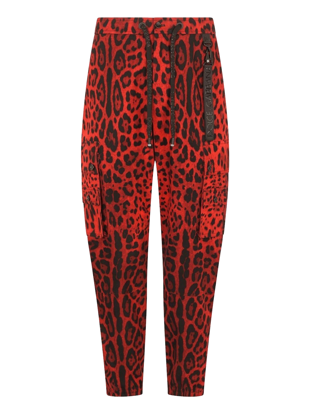 DOLCE & GABBANA Dolce & Gabbana Panelled Leopard-Print Trousers