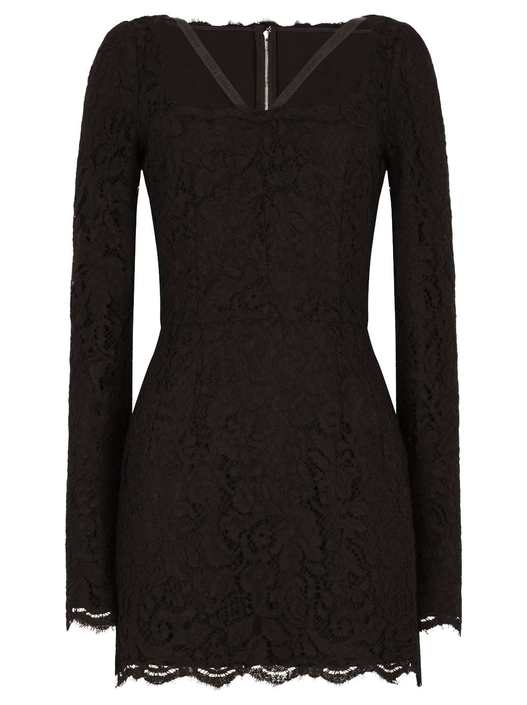 DOLCE & GABBANA Dolce & Gabbana Long-Sleeve Lace Minidress