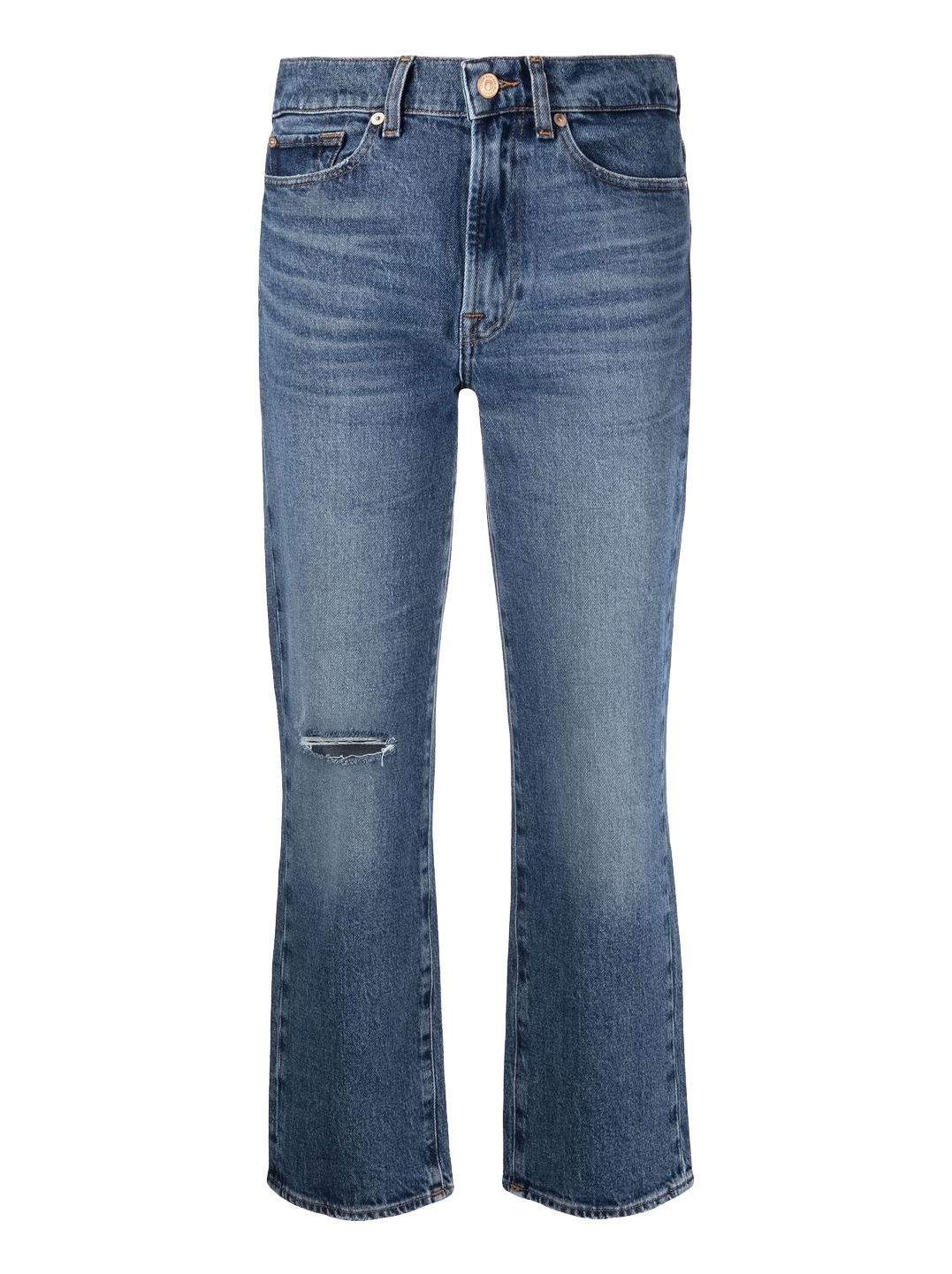 7 FOR ALL MANKIND 7 For All Mankind High-Rise Cropped Logan Jeans