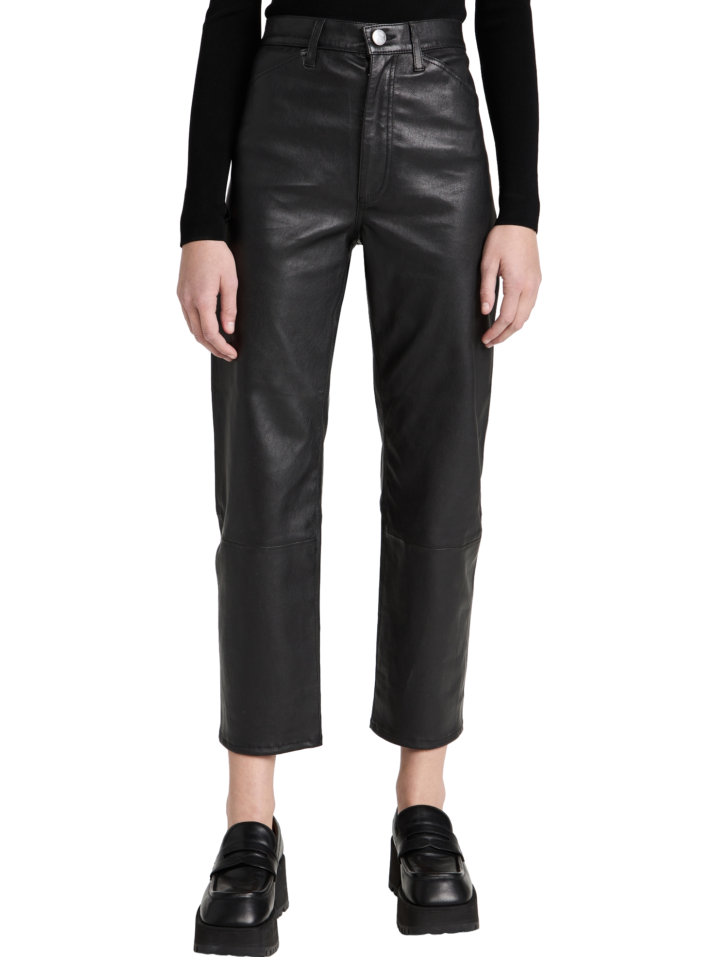 ST. AGNI St Agni Cashmere Blend Ribbed Turtleneck Top