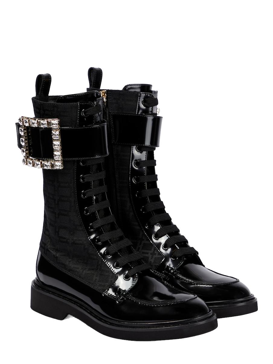 ROGER VIVIER Roger Vivier Viv' Rangers Strass Ankle Boots