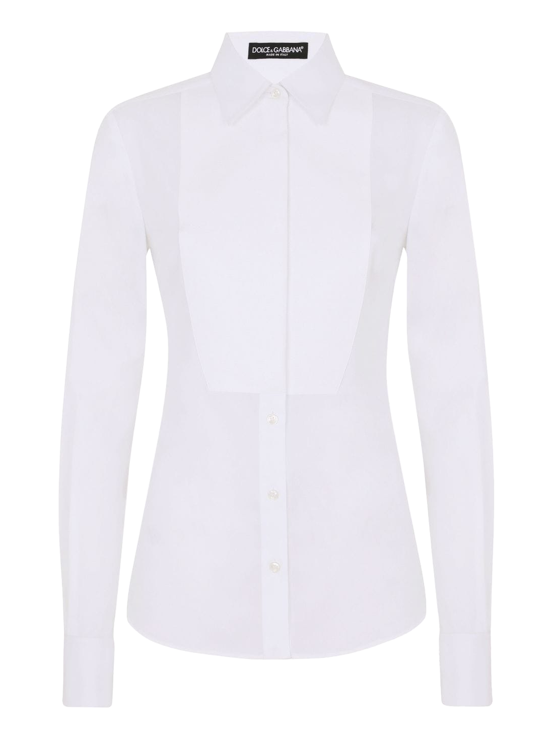 DOLCE & GABBANA Dolce & Gabbana Bib Panel Long Sleeve Shirt