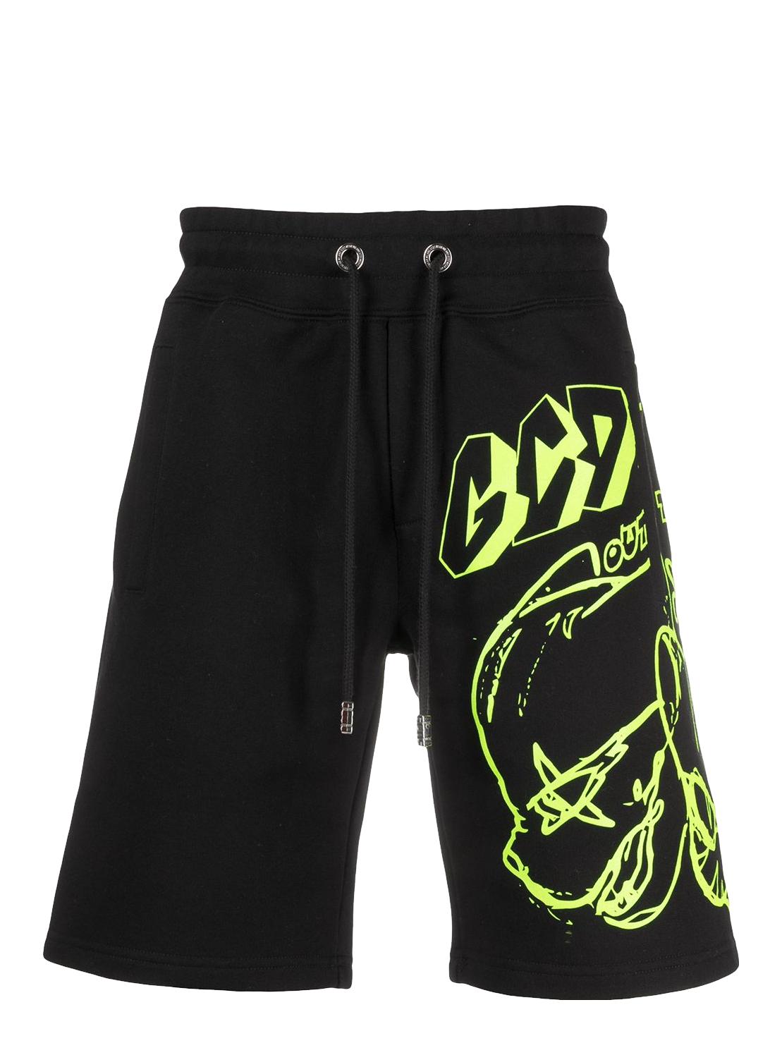GCDS GCDS Cotton Graffiti Print Track Shorts