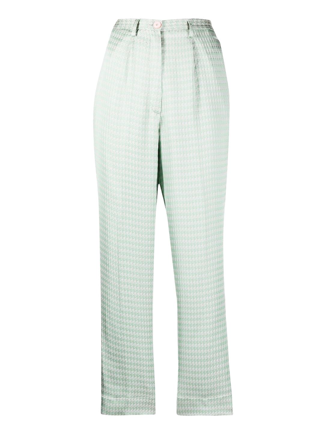 FORTE_FORTE High-Rise Cropped Houndstooth Trousers