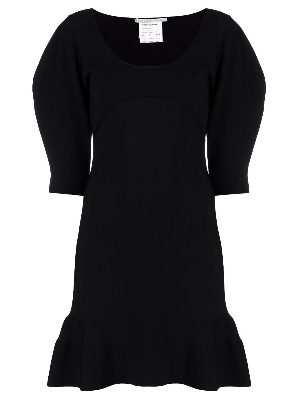 STELLA MCCARTNEY Stella McCartney Scoop Neck Puff Sleeve Knitted Dress