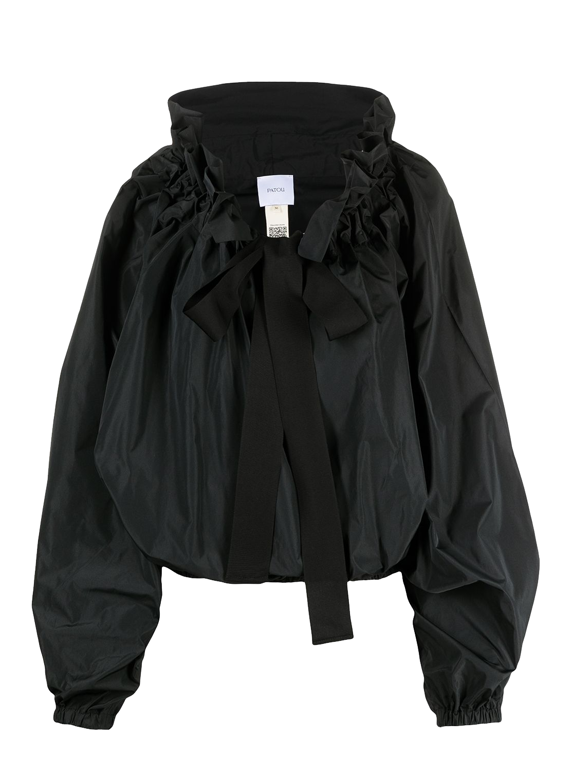 PATOU Patou Grosgrain Puff-Sleeve Blouse