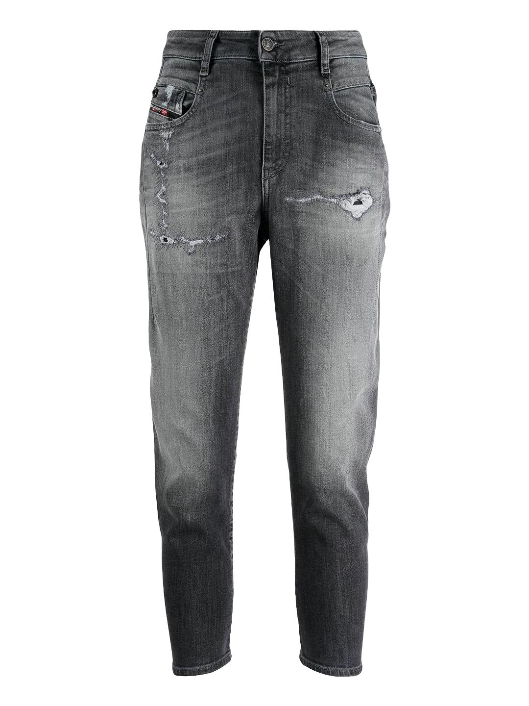 DIESEL® Diesel Cropped Distressed Boyfriend Jeans