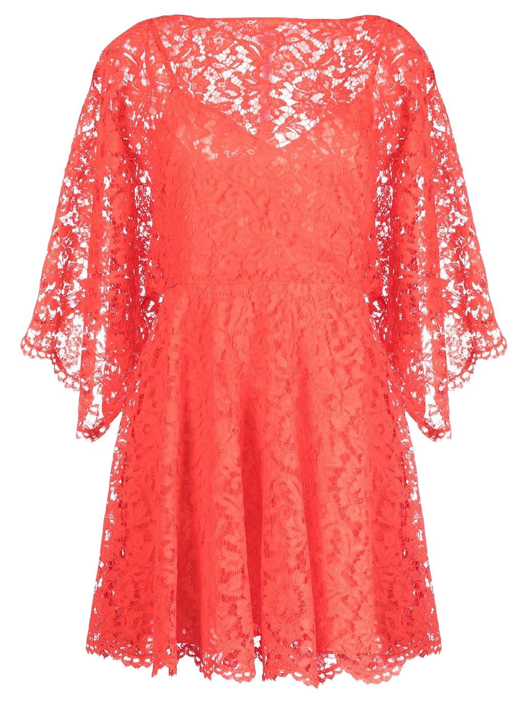 rotate lace wide strap dress Rotate - Lace-trimmed silk satin slip dress