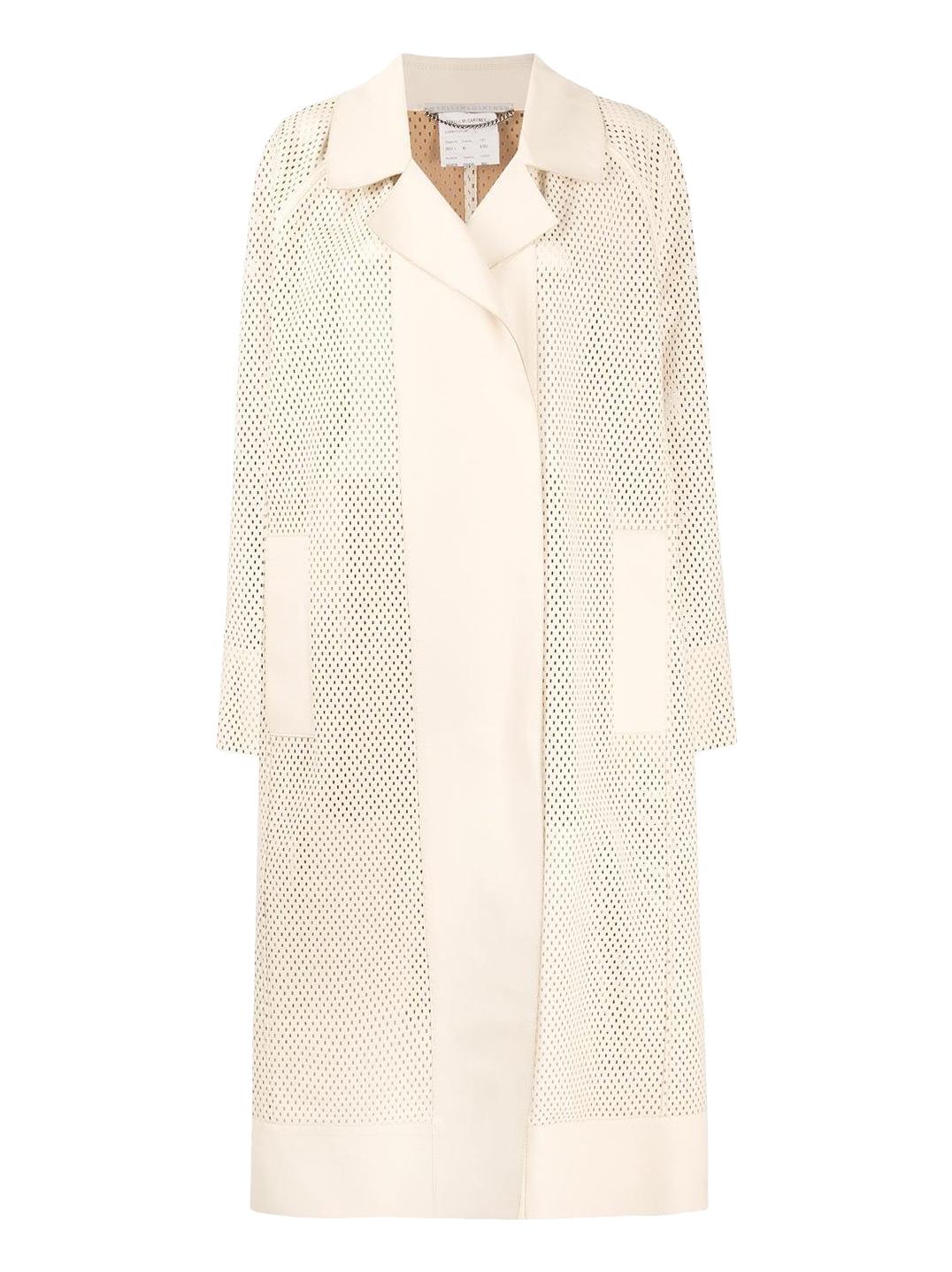 STELLA MCCARTNEY Stella McCartney Faux-Leather Perforated Coat