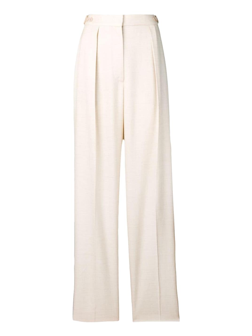 STELLA MCCARTNEY Stella McCartney High-Waisted Wide-Leg Linen-Blend Trousers