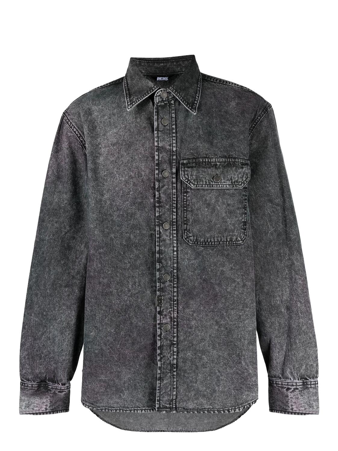 DIESEL® Diesel Marbled Effect Denim Jacket