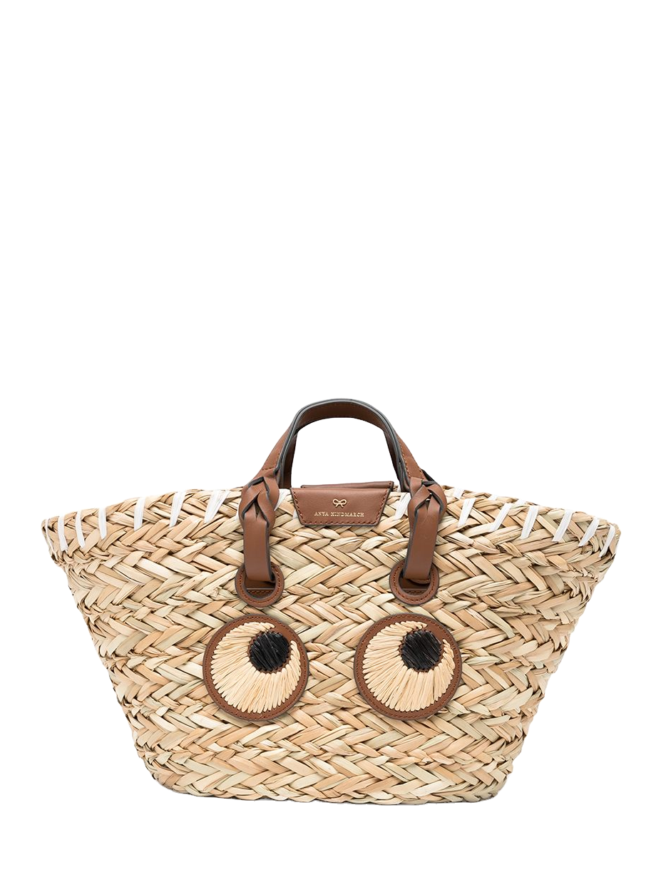 ANYA HINDMARCH Eyes Seagrass Straw Tote