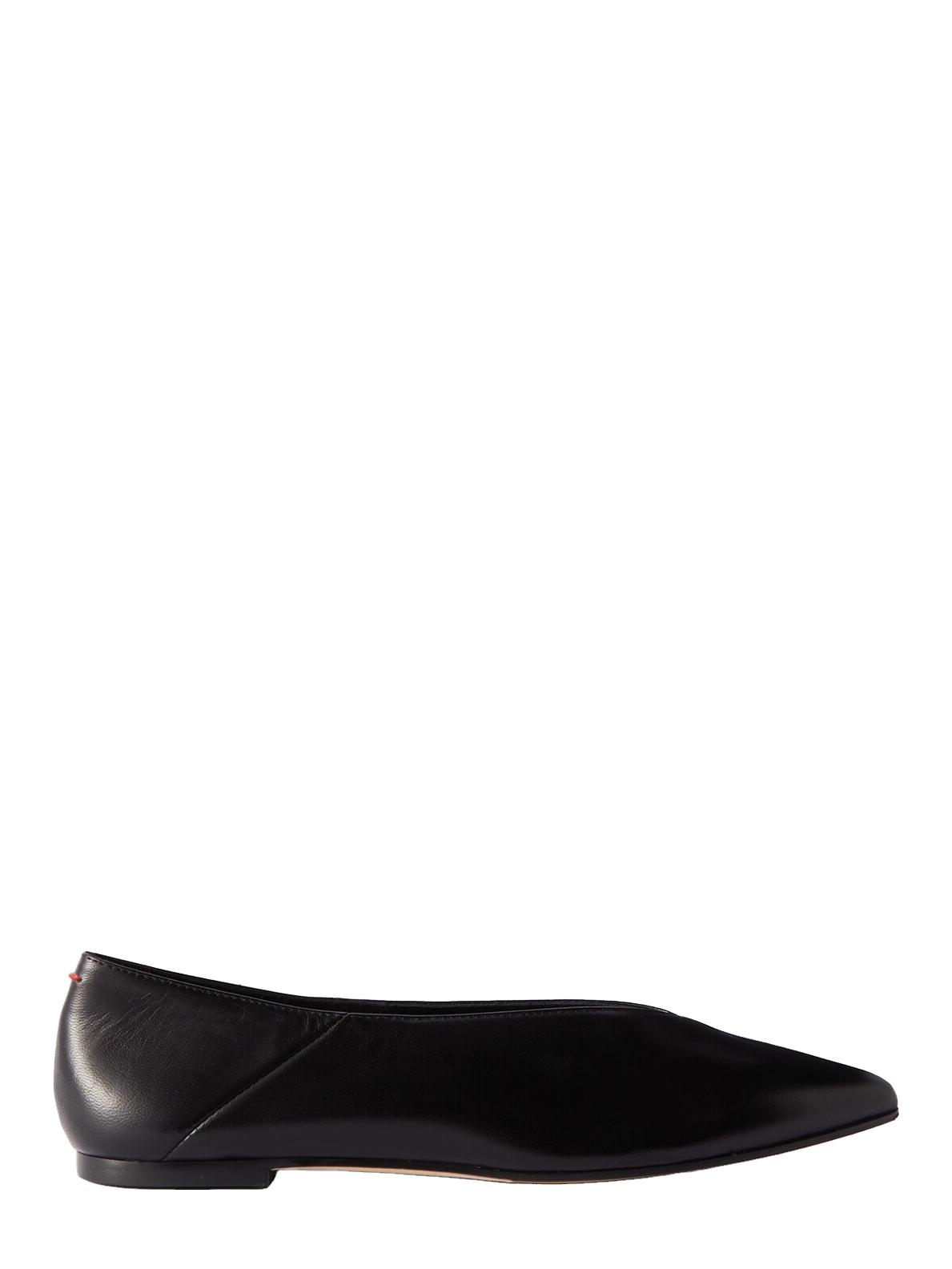 AEYDĒ Aeyde Moa Leather Point-toe Flats