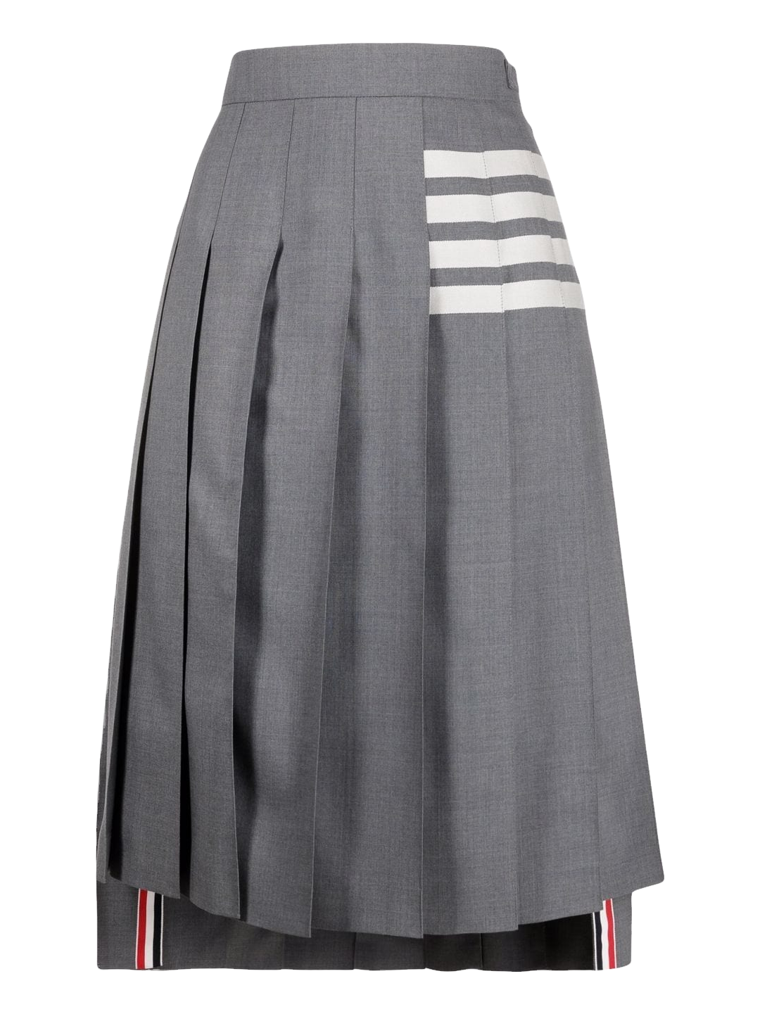 THOM BROWNE Thom Browne Long Sleeve Striped Shirt with Signature Armband Detail