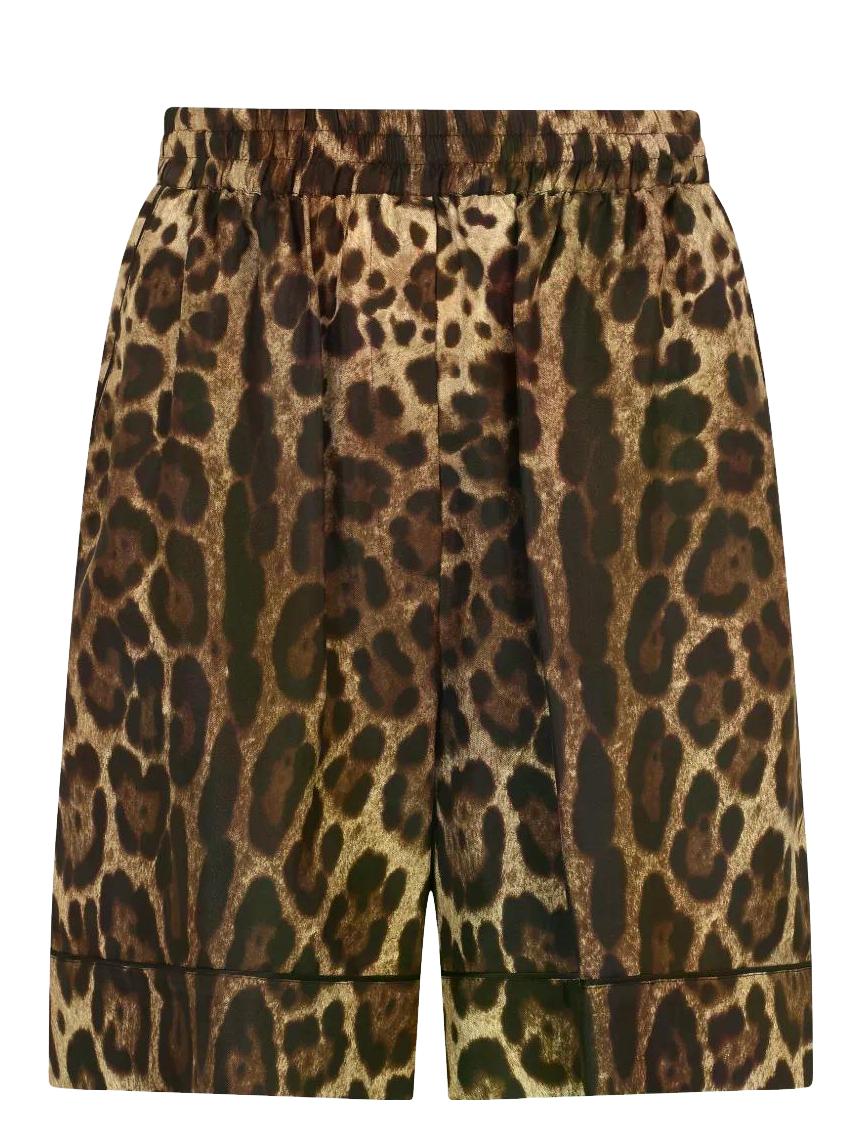 TOM FORD Tom Ford Leopard-Print Silk Blend Shorts