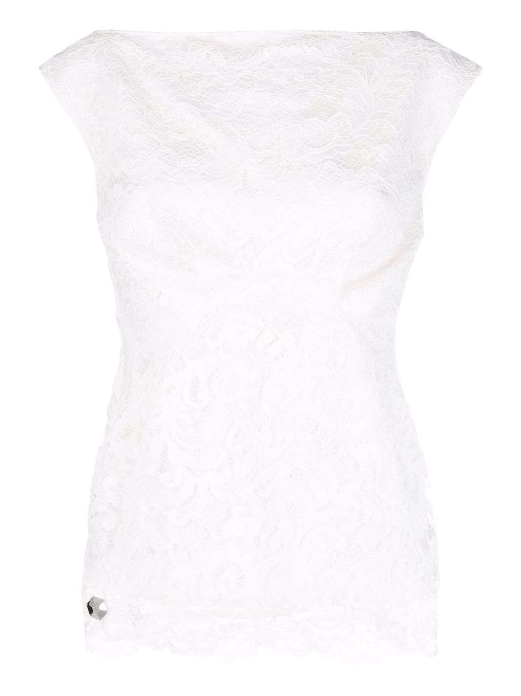 PHILIPP PLEIN Philipp Plein Scalloped Lace Blouse
