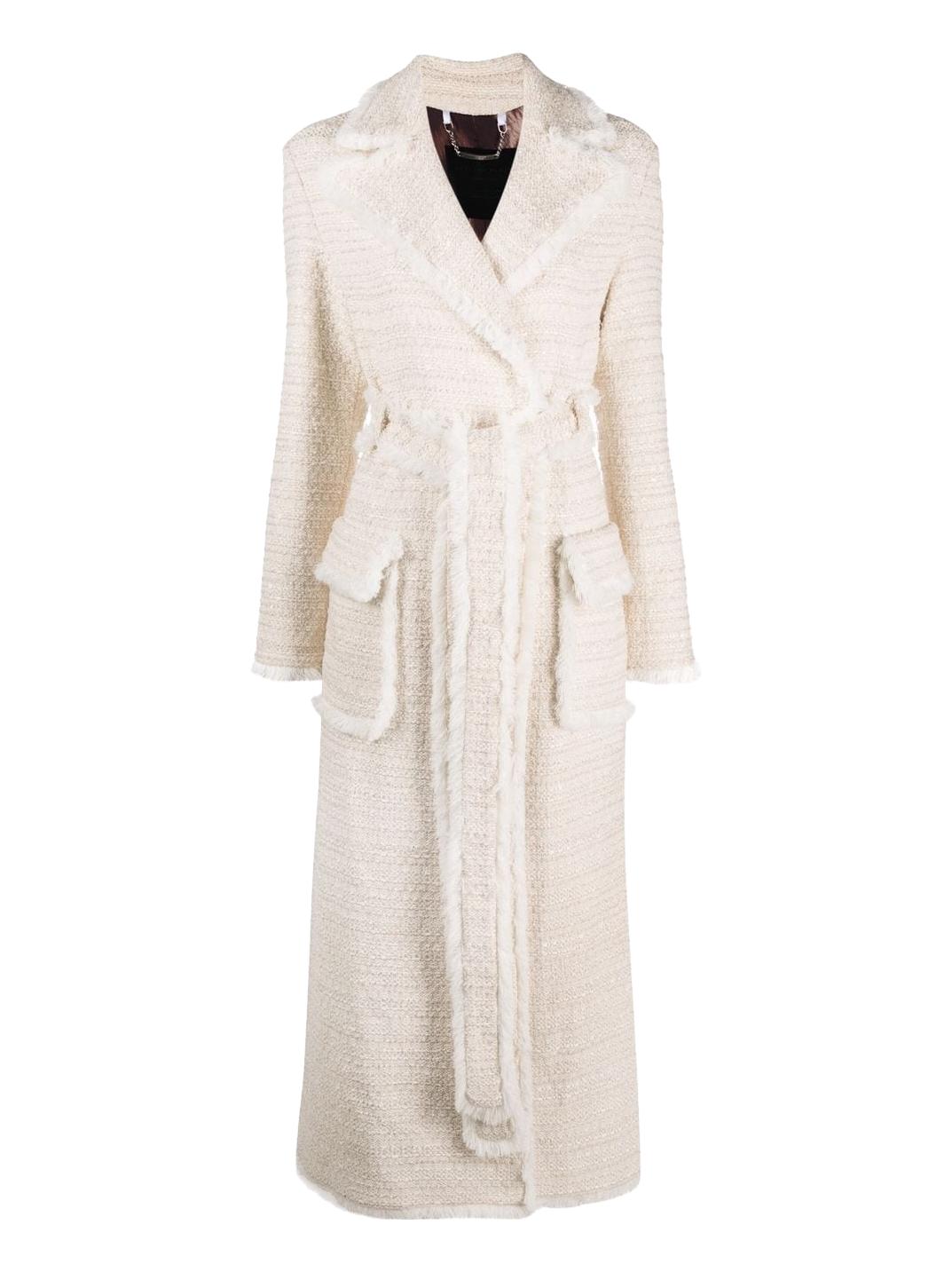 PHILIPP PLEIN Philipp Plein Belted-Waist Bouclé Coat