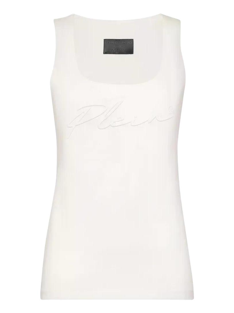 PHILIPP PLEIN Logo-Embroidered Tank Top