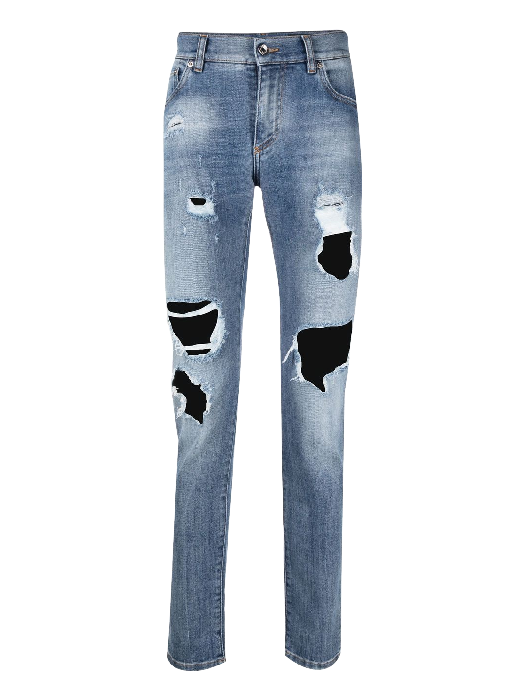 DOLCE & GABBANA Dolce & Gabbana Logo-Plaque Skinny Jeans