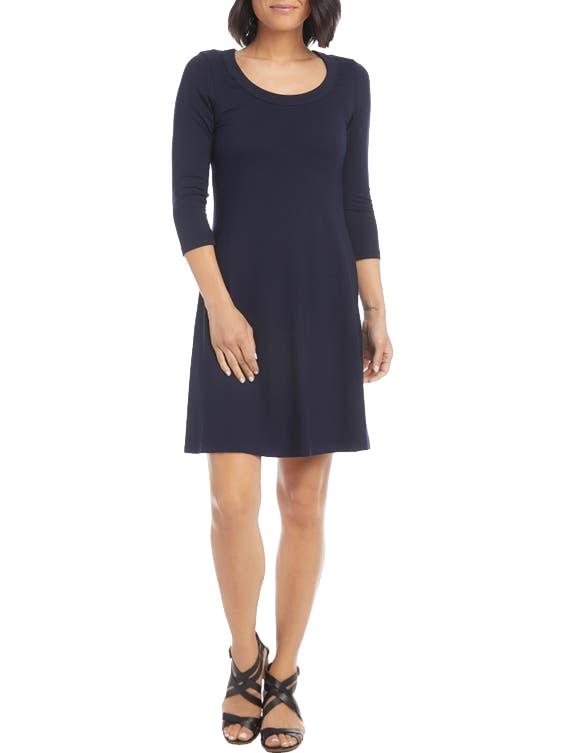 CAROLINE ROSE Scoop Neck Dress