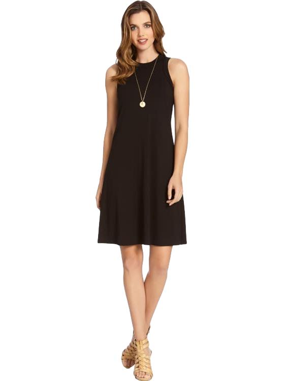 KAREN KANE Karen Kane High Neck A-Line Dress
