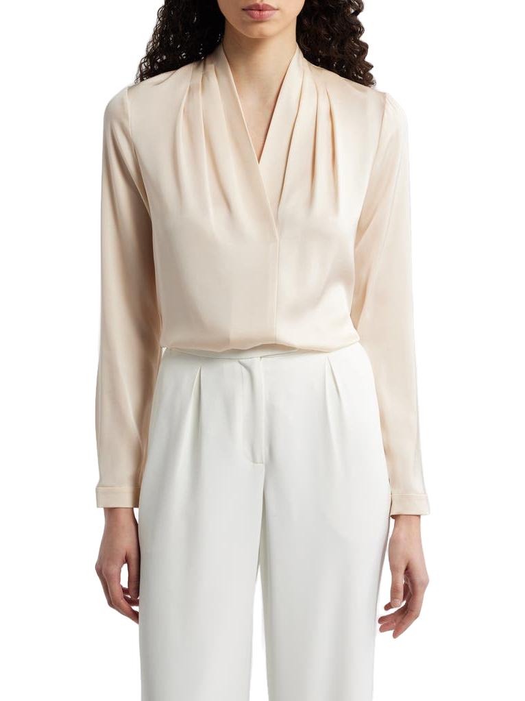 KHAITE Khaite Callen Wool and Silk Straight Leg Pants