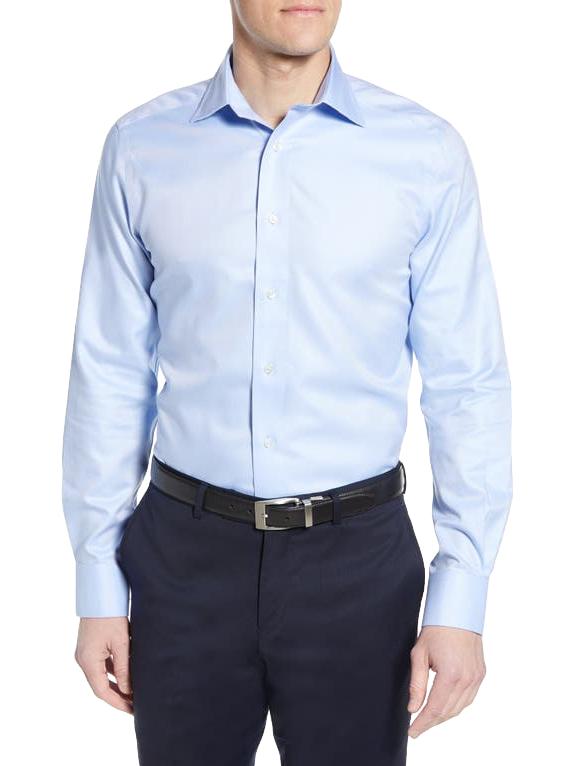 DAVID DONAHUE DAVID DONAHUE Trim Fit Solid Dress Shirt