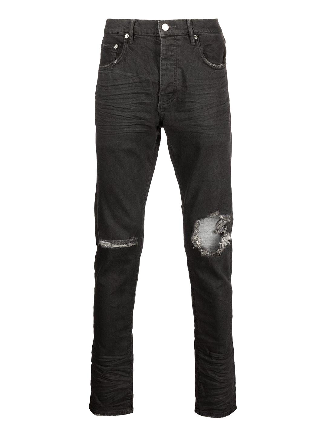 PURPLE BRAND Purple Brand Ripped Detail Slim Fit Jeans