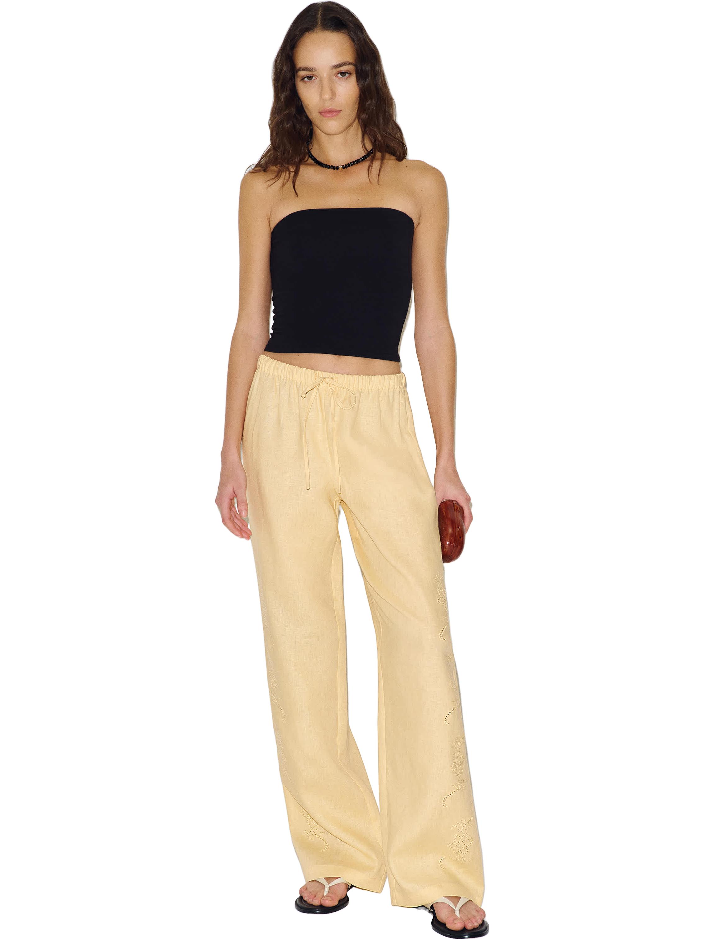 REFORMATION Olina Linen Pant
