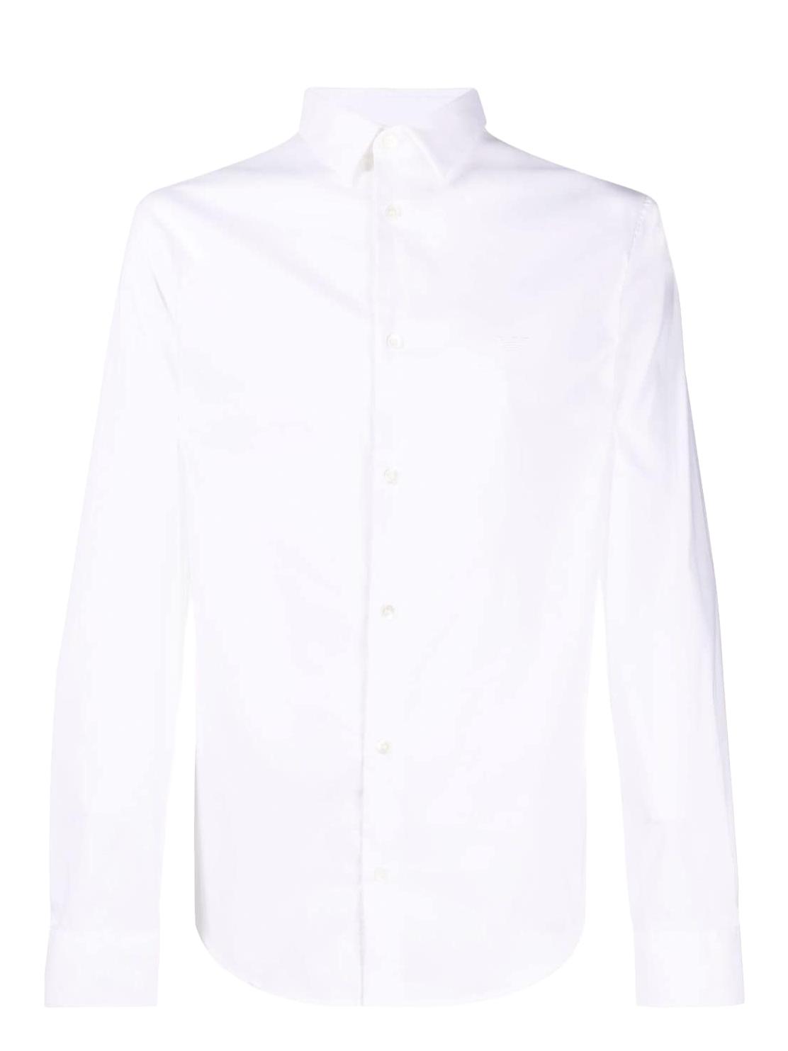 EMPORIO ARMANI EMPORIO ARMANI Logo-Patch Long-Sleeved Shirt