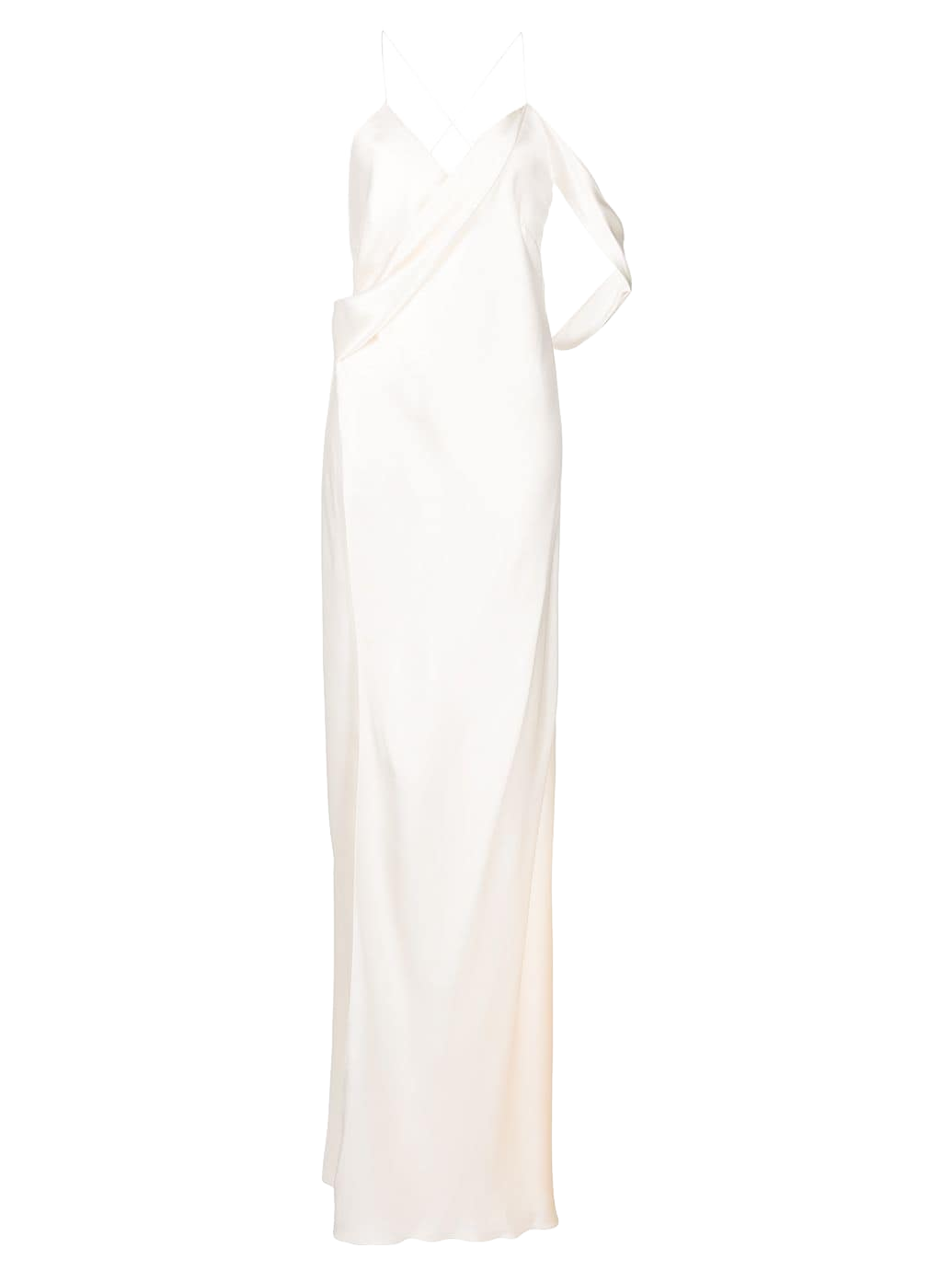 MICHELLE MASON Michelle Mason Silk Wrap Gown