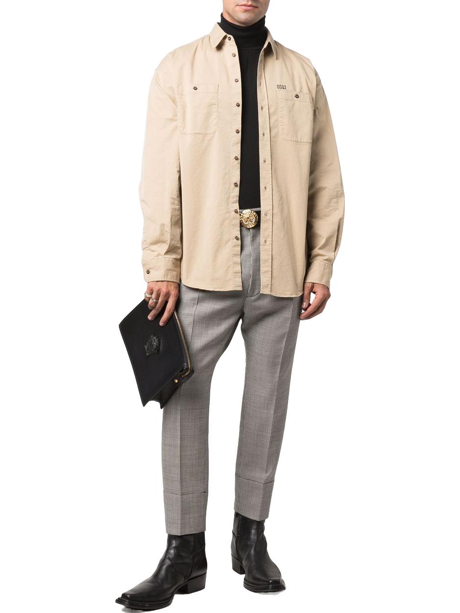 DSQUARED2 Houndstooth Cropped Trousers