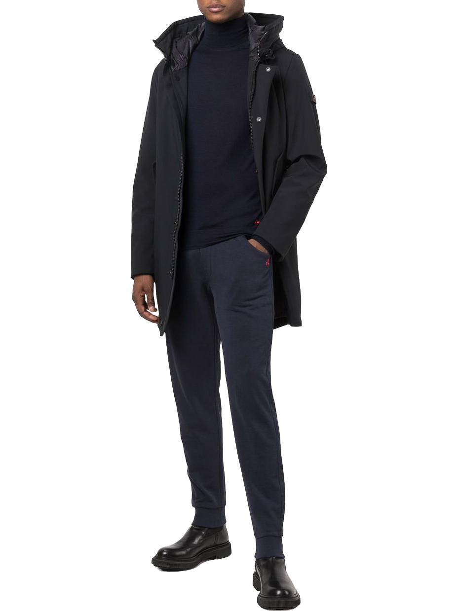 PEUTEREY Peuterey Logo Patch Hooded Coat