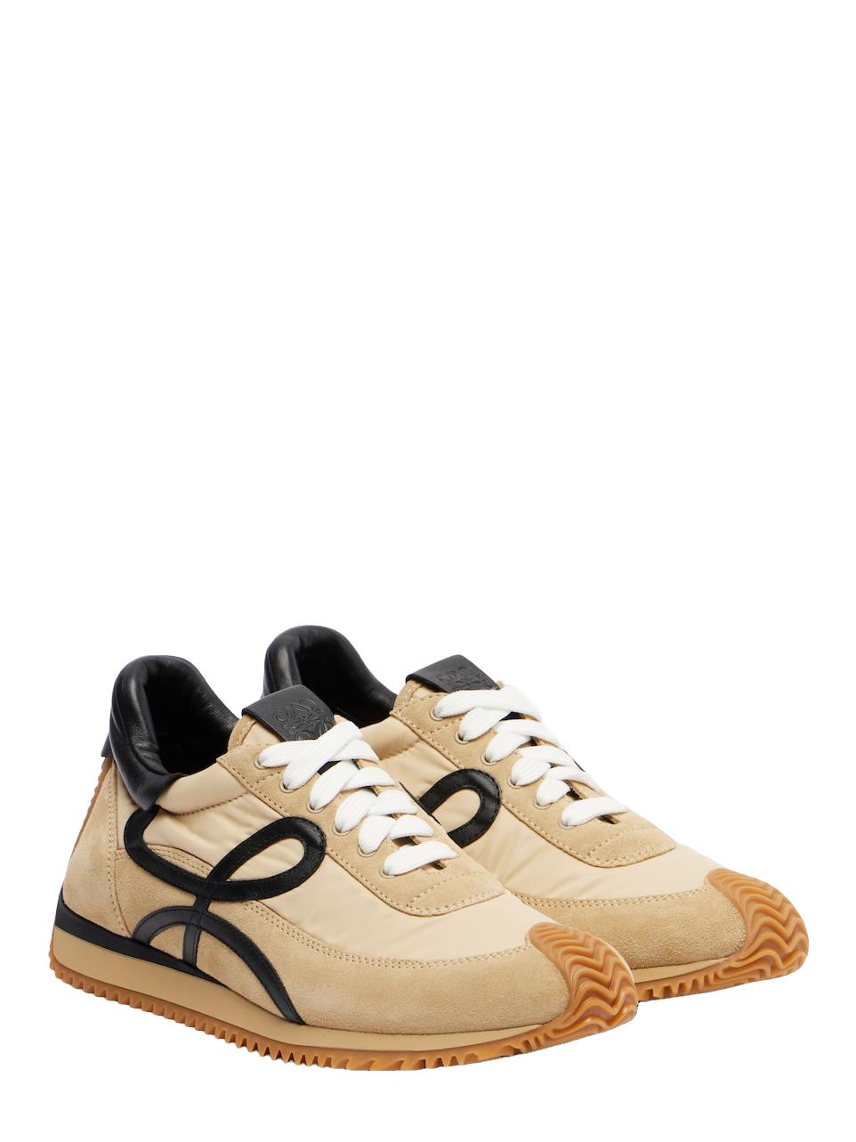 LOEWE Loewe Flow Runner Suede Sneakers in White