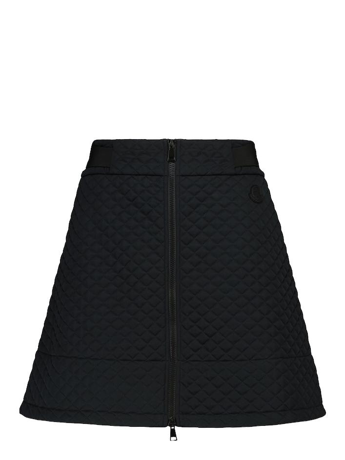 MONCLER high-rise quilted miniskirt