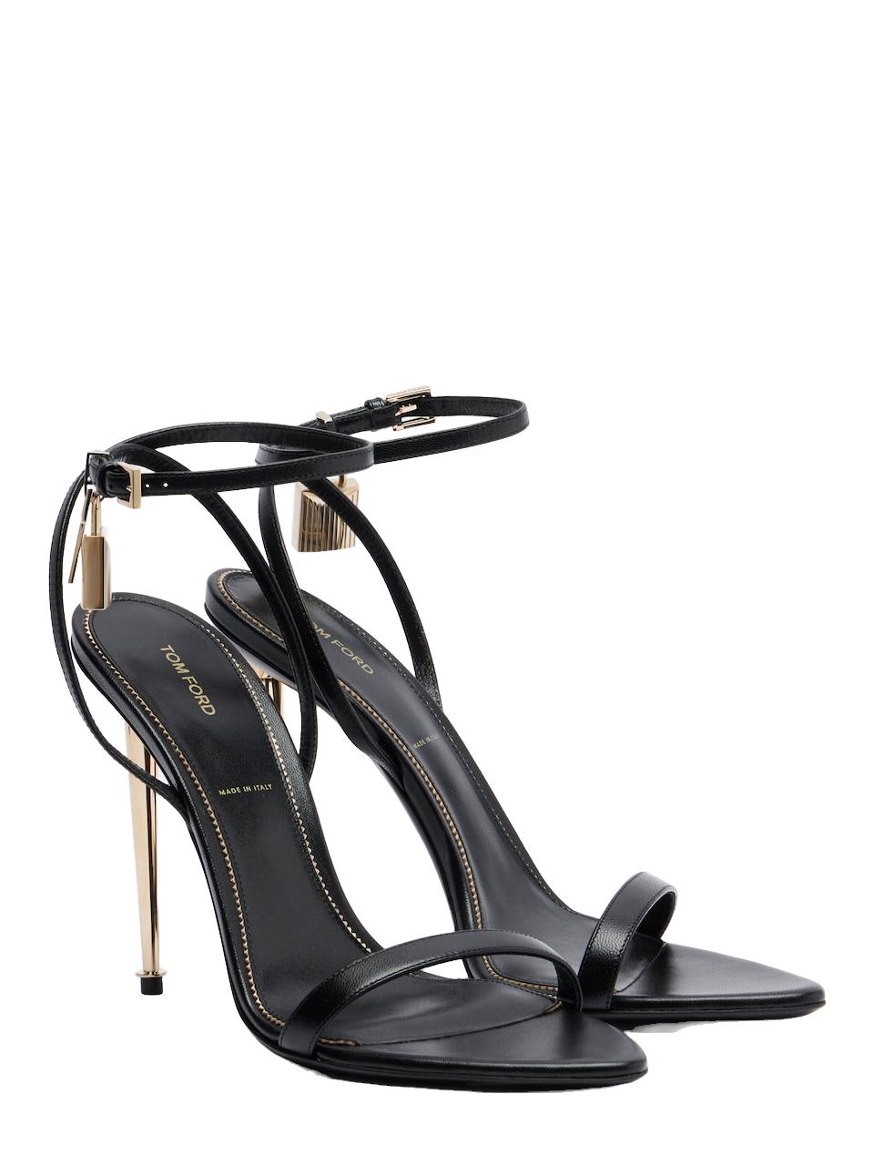 TOM FORD Tom Ford Leather Padlock Sandals