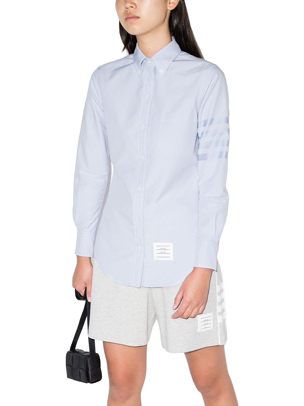 THOM BROWNE Thom Browne Logo Patch Buttoned Shirt