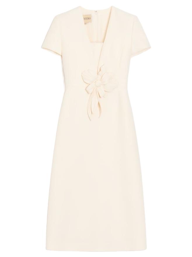 VALENTINO Valentino Embroidered Crepe Couture Dress