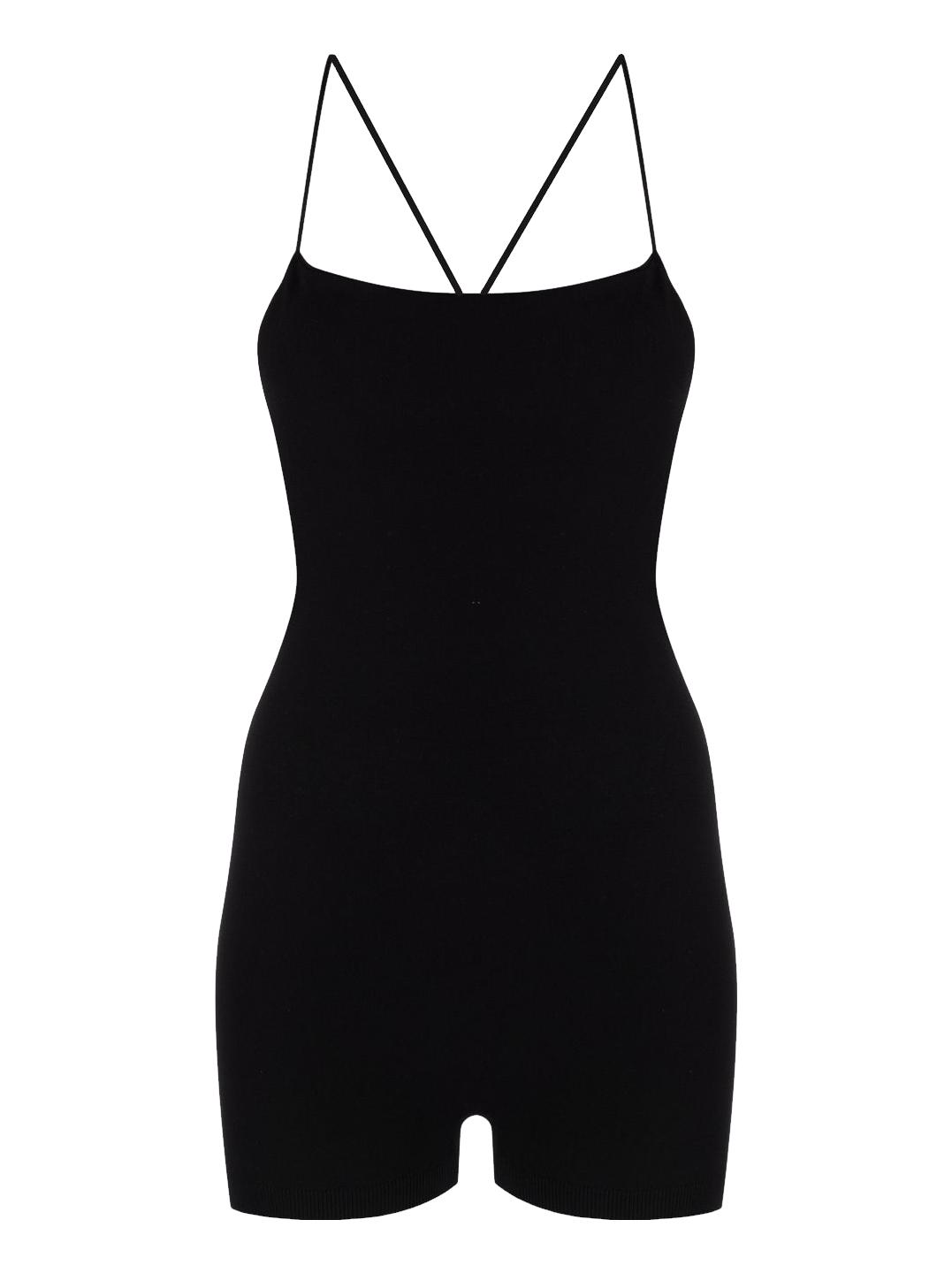 WARDROBE.NYC Wardrobe.NYC "Ribbed Racer-Back" Sleeveless Mini Dress