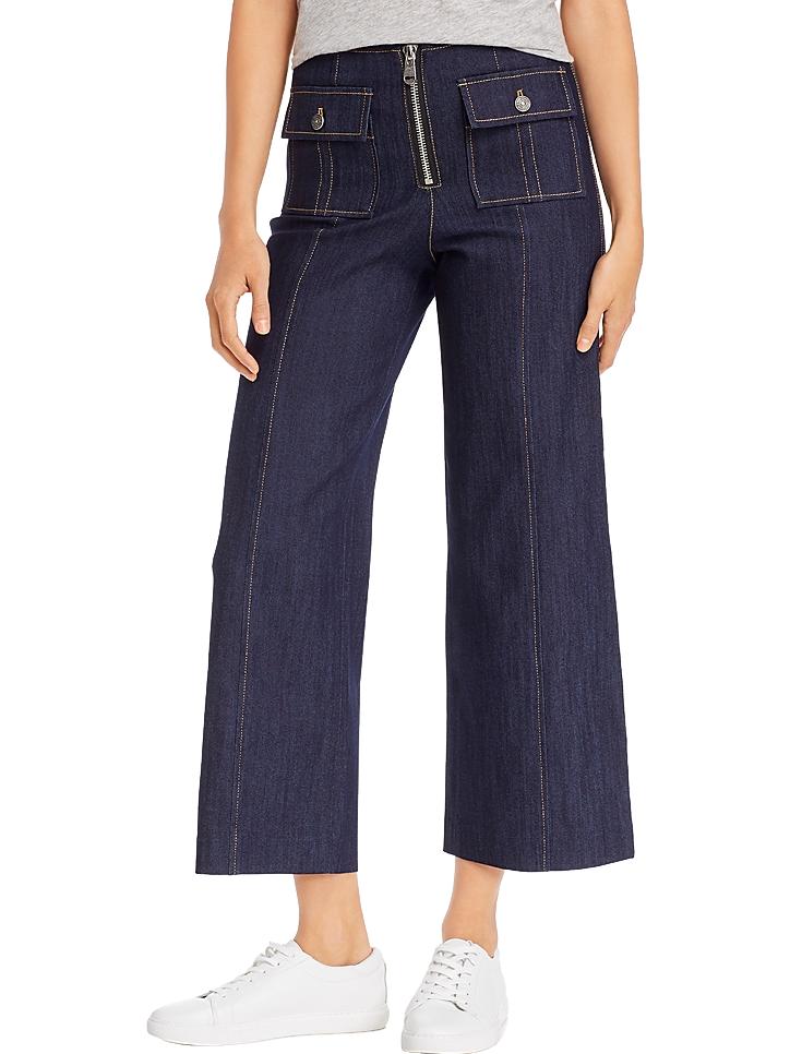CINQ À SEPT Cinq A Sept Cropped Azure Jeans