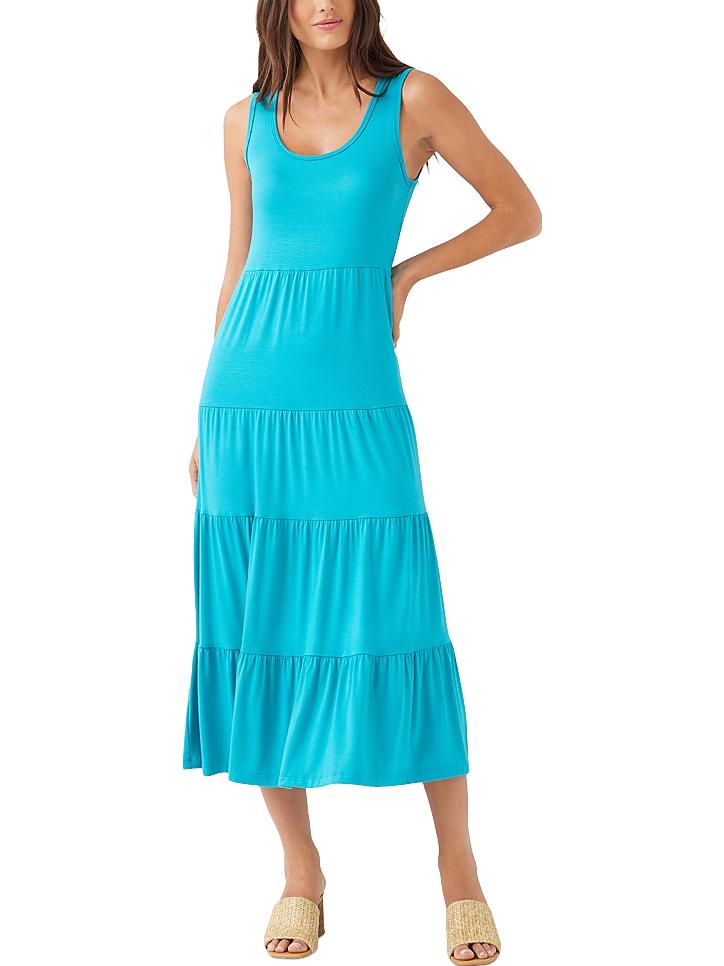 KAREN KANE Tiered Midi Dress