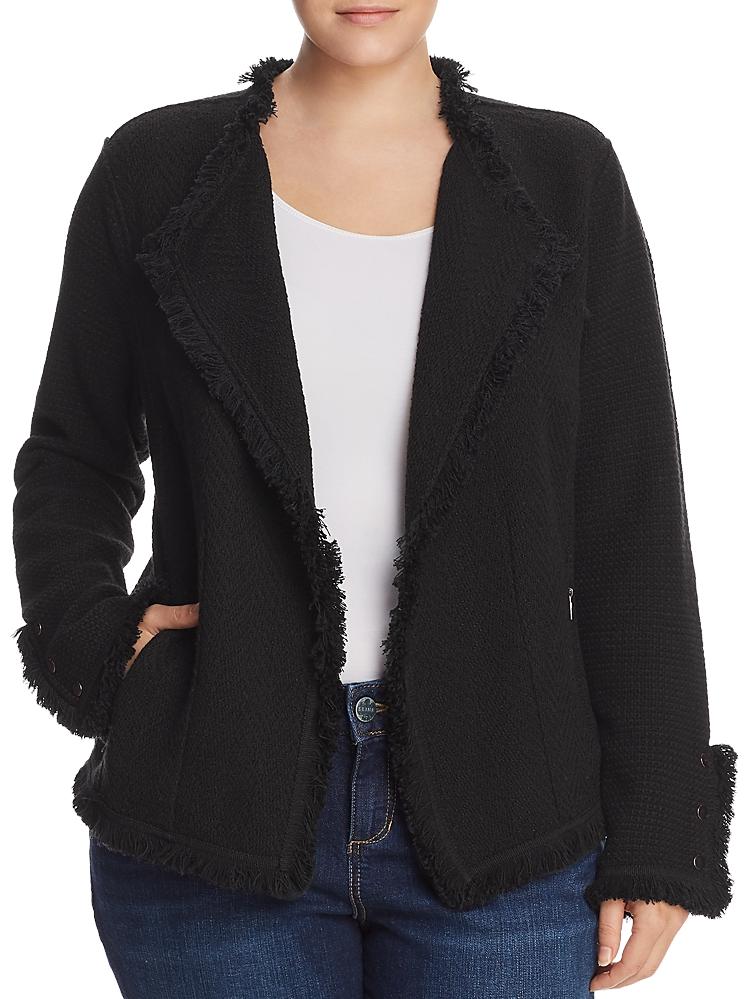 NIC+ZOE NIC+ZOE Plus Fringe Knit Jacket