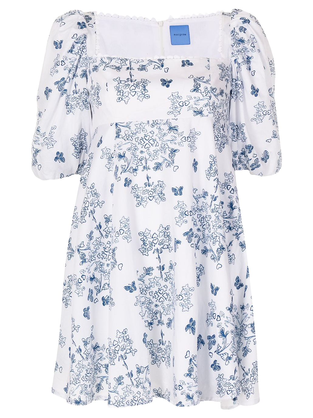 MACGRAW Macgraw Vienna Porcelain Print Dress