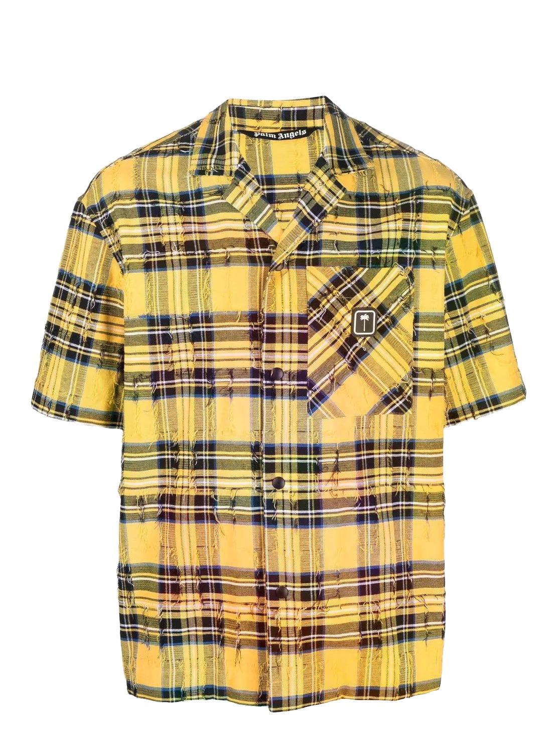 PALM ANGELS PALM ANGELS Palm Patch Plaid Shirt