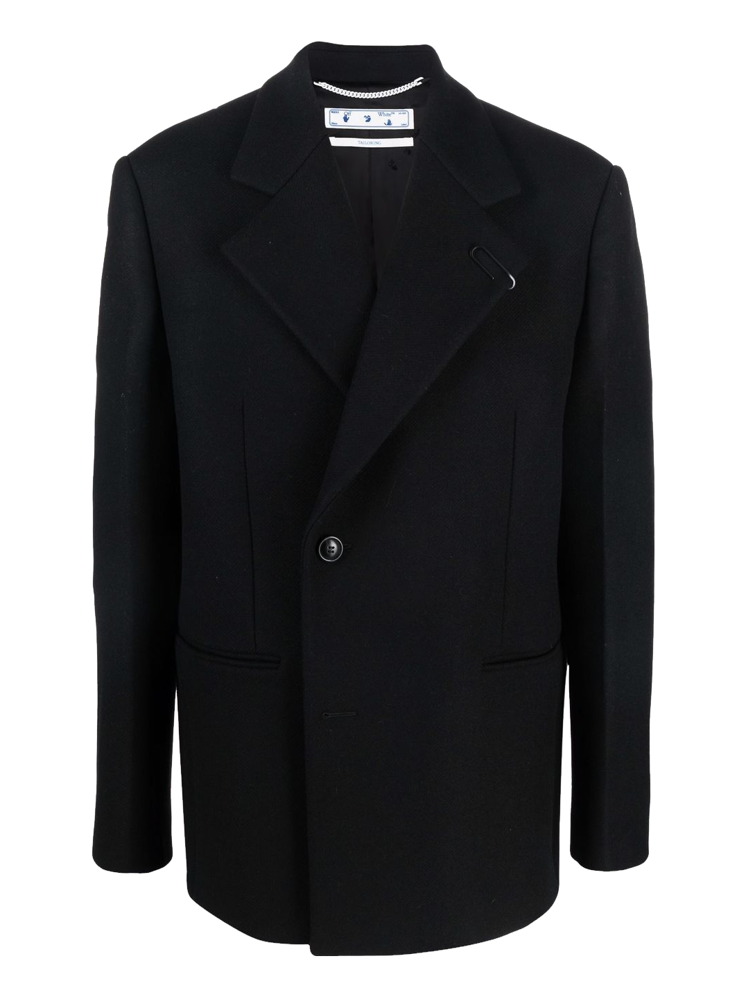 OFF-WHITE Off-White Double-Breasted Short Coat
