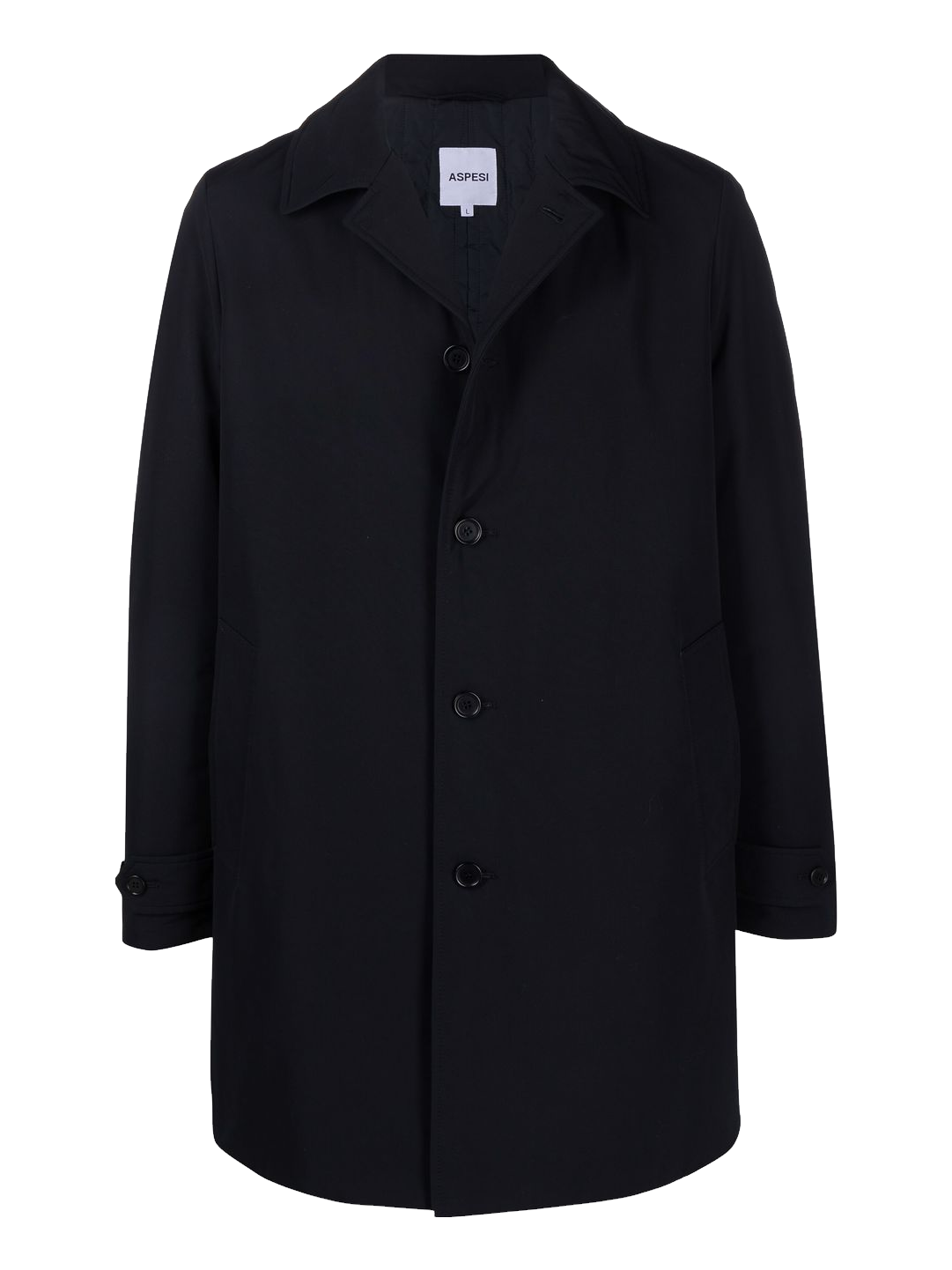 ASPESI ASPESI Single-Breasted Cotton-Blend Coat
