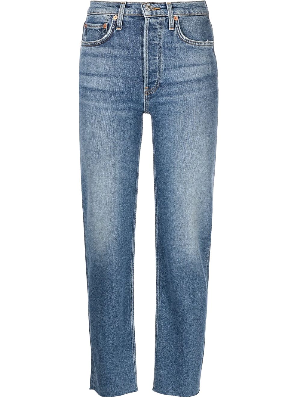RE/DONE RE/DONE Stobe Pipe High-Rise Straight Jeans